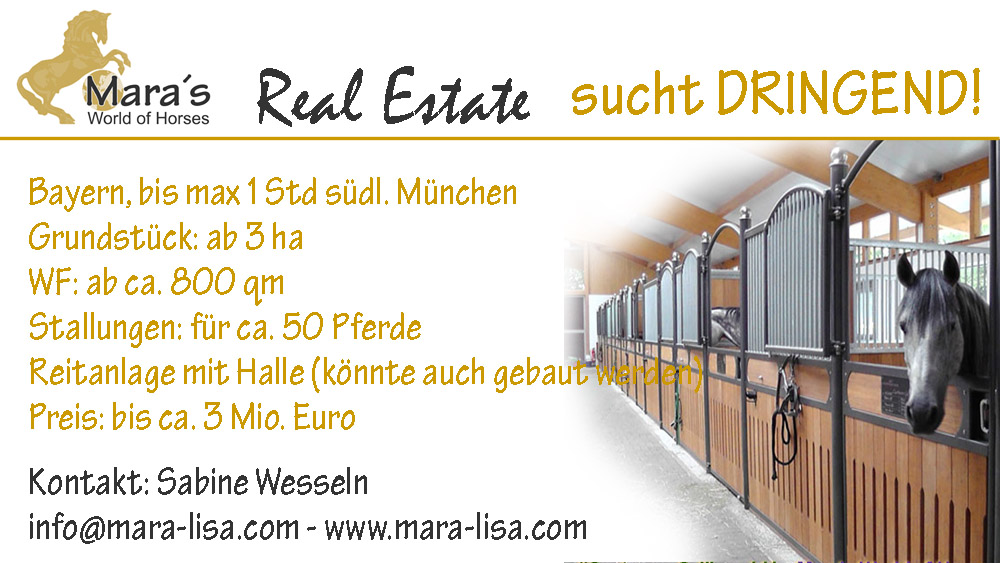 Gesuch: Reitimmobilie, Reitanlage in Bayern gesucht! - Maras World of ...